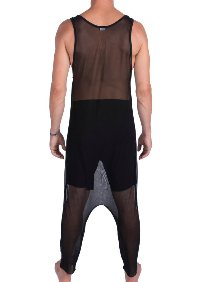 Black Mesh Onesie – Amanda Sage Collection